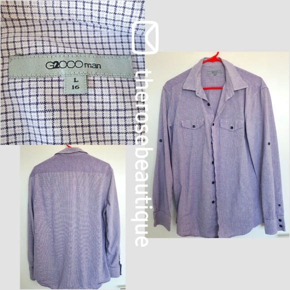 G2000 Man | Shirts | G200 Man Graph Dress Shirt | Poshmark